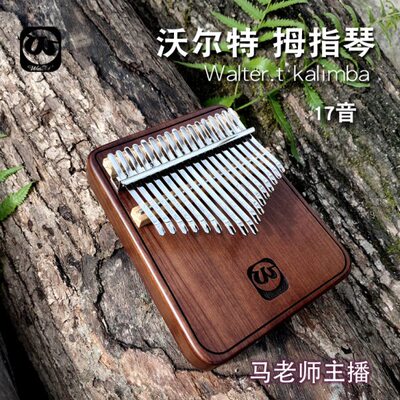 沃尔特21音胡桃木拇指琴卡林巴琴kalimba17音板式旅行琴手指乐器