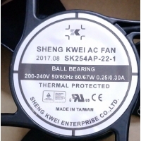 台湾神逵 SHENGKWEI SK254AP-22-1 230V AC 散热风扇 SK散热风机