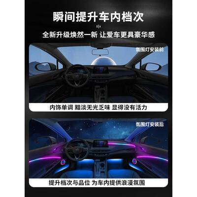 蔚别灯克微蓝6氛围用车品专用改装54140件内饰内汽车装饰气氛蓝6