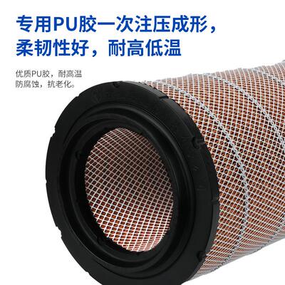 收割机空气滤芯总成除尘器纸质过滤网空气滤清器K2440