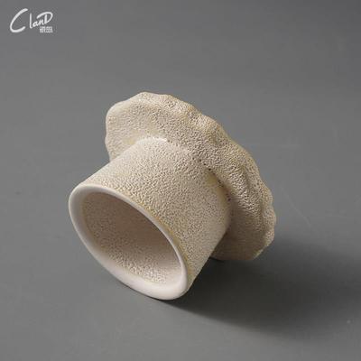 北欧创意陶用瓷高脚盘位上蛋点NAM心盘意境托盘展糕示盘商餐菜厅