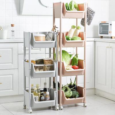 anx-DZ68厨房蔬菜置物架架收纳筐落地式多层塑家用大全品菜料菜篮