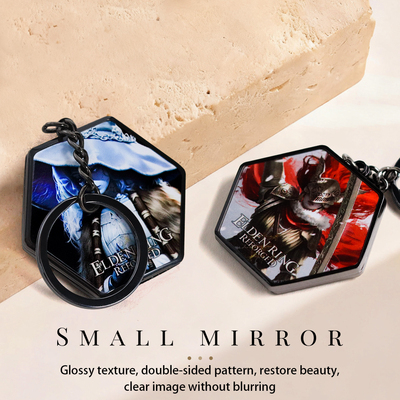 玛莲妮亚钥匙圈菈妮钥匙扣角色扮演游戏艾尔登法环双面化妆镜挂件