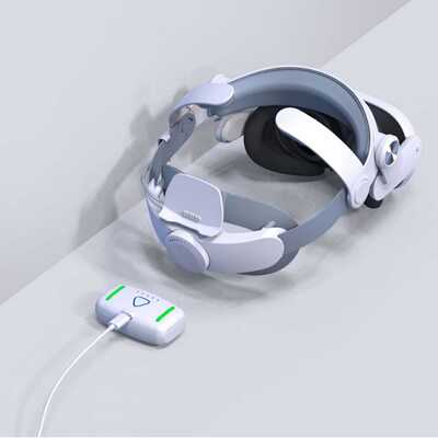 Meta quest 3/3S头显配件 5000毫安彩色炫酷灯T302POWER 电戴