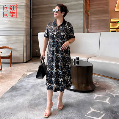 小众Polo领短袖连衣裙