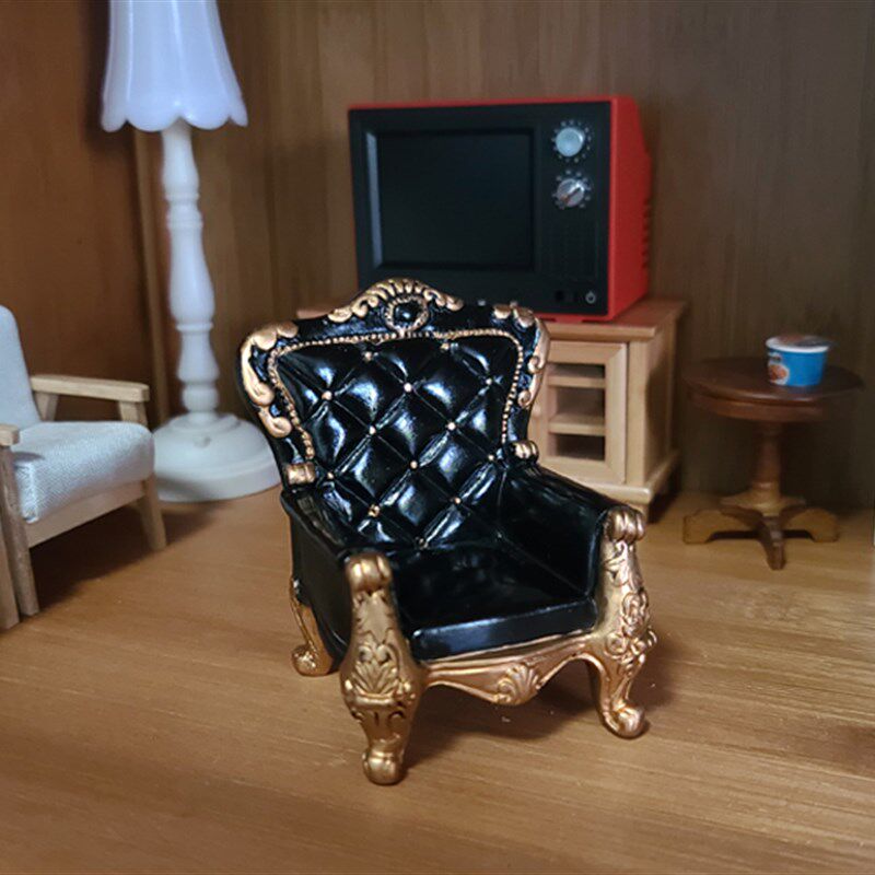 1/12分ob11娃屋迷你家具微缩沙发bjd模型摆件场景gsc娃用道具椅子