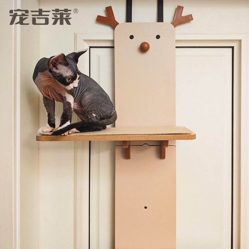 实木不占地挂墙爬爬架猫猫咪爬架猫爬架挂门猫窝猫树猫抓板猫抓柱