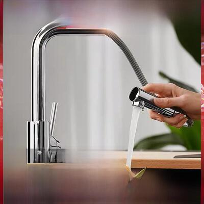 现货铂浪高BLANCO MILA-S可抽拉单把手冷热厨房龙头 洗菜盆龙头