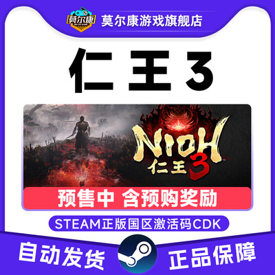 Steam 仁王3 Nioh 3 仁王3/预售含预购奖励 国区激活码CDK PC游戏