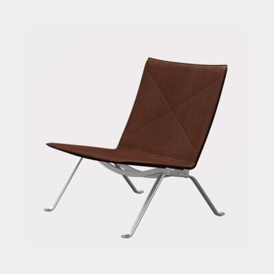 沙发椅单人意大利设计师无障碍豪华不锈钢现代简单Pk22休闲椅谈判