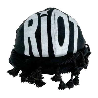 CSONLINE线上 RIOT!流苏印花扭尾帽 彷脏辫潮流嘻哈帽子情侣百搭
