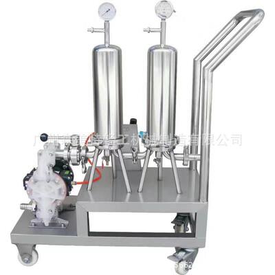 微孔膜卫生型过滤器香水制作设备双联过滤器化妆水过滤机