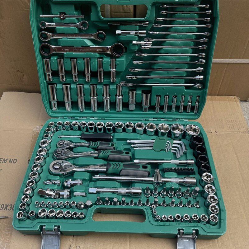 德国进口121件套汽修工具套装维修工具套筒扳手组合工具修车工具