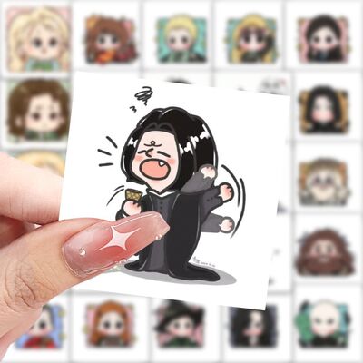 175张哈利波特Q版表情包贴纸卡通可爱创意贴画手机手账装饰贴纸