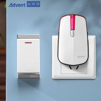 海得曼（Advent）门铃不用电池自发电无线门铃防水家用呼叫器P2-7