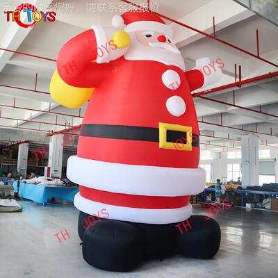 圣圣节发光充气诞老诞品人庭院装饰气KGV模 巨型充气卡通圣诞老人