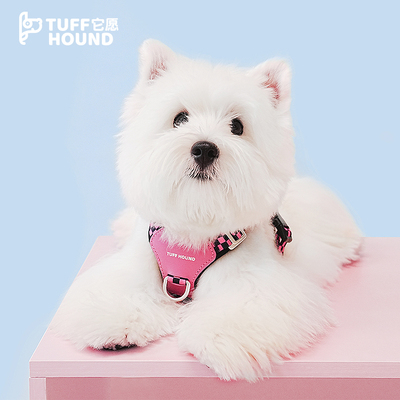 tuffhound狗狗胸背带狗狗牵引绳背心式大型犬背带牵狗绳可爱狗链