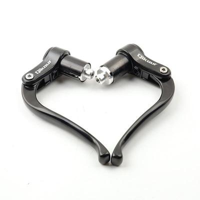 自行车配件折叠车三指刹车把铝合金公路车死飞车牛角飞机把TT刹把