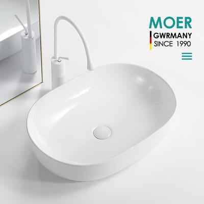 MOER陶瓷台上盆洗手盆洗脸盆面盆台盆洗手池家用北欧简约卫生间