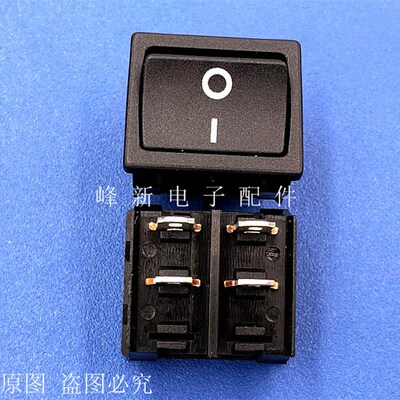 JS-606P 台湾21*24MM二档四脚船型开关2档4脚翘板电源开关6A/250V