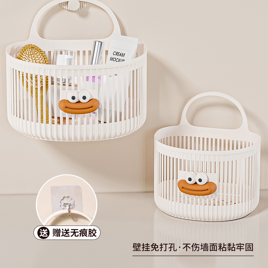 多功能小挂篮卫生间浴室废弃洗脸巾收纳筐挂架厨房宿舍床边壁挂式