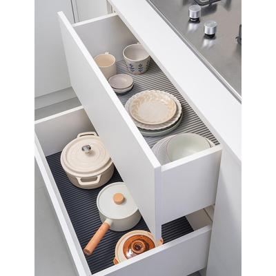 柜垫防水防潮垫餐边柜杯垫台面厨柜抽屉垫布防滑硅胶杯子沥水垫子