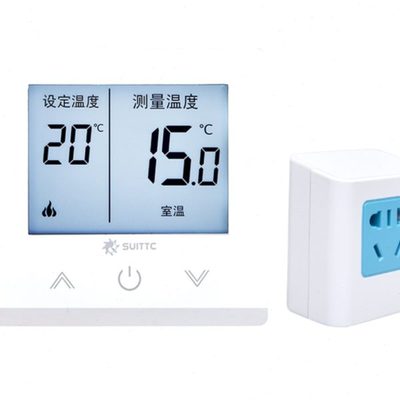 鑫源SUITTC壁挂炉温控器开关无线有线燃气电壁挂炉温控器8617RS