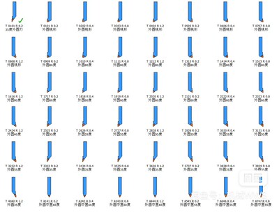Mastercam2024-车床2D刀具库(200多种刀具参数）