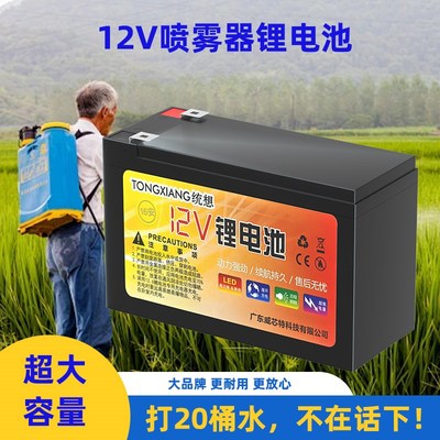 太阳灯容量充电新款上市专用优质路灯电动玩具喷雾器12V锂电池