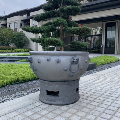 庭院陶瓷大号鱼缸虎头盆古法养鱼金鱼缸乌龟睡碗莲盆荷花缸泥瓦盆