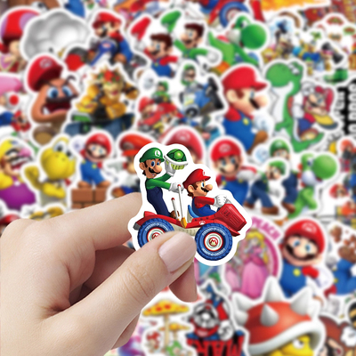 超级玛丽马里奥贴纸经典卡通