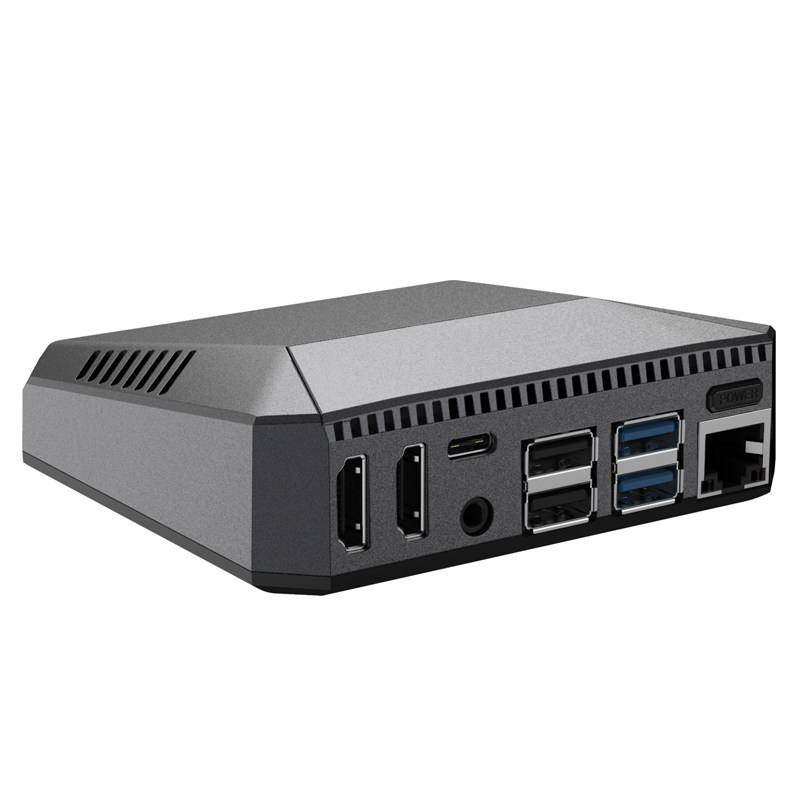 树莓派 发板一体铝合金 金属外壳编程电脑