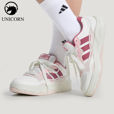 Adidas/阿迪达斯官方正品2026春季女士超轻缓震运动板鞋KH9028