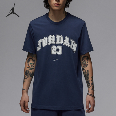Nike/耐克正品JORDAN男士日常柔软针织印花短袖IB7525-410