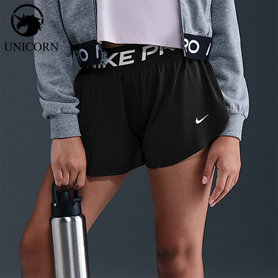 Nike/耐克正品NikePro新款黑白色训练二合一经典短裤II3640-010