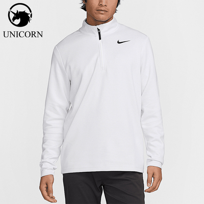 Nike/耐克正品2025秋季款男士运动刺绣高尔夫球套头衫FZ7462-100