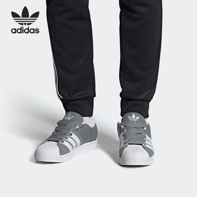 Adidas/阿迪达斯官方正品三叶草Superstar男女贝壳头休闲鞋H03740