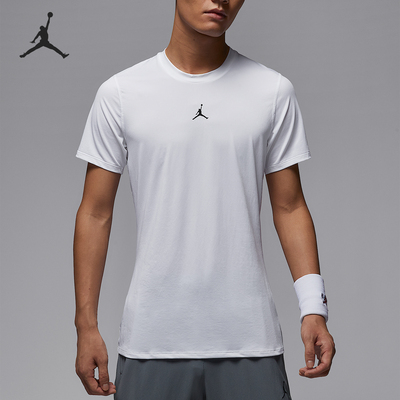 Nike/耐克正品JORDAN男士简约透气圆领运动短袖HV4100-100