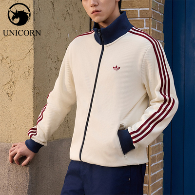 Adidas/阿迪达斯官方正品三叶草WAFLETRACKTOPM男夹克外套KY5769