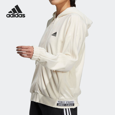 Adidas/阿迪达斯官方正品Velour Jacket女子运动夹克外套 HG1836