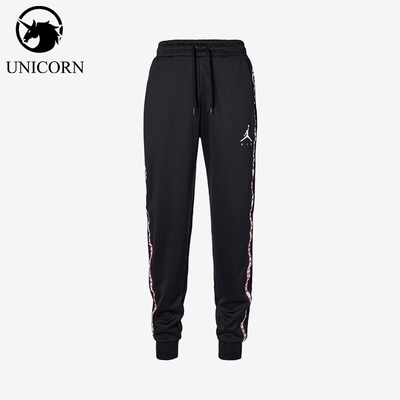 Nike/耐克正品JORDAN新款男黑色有弹力合身经典束脚裤CJ9474-010
