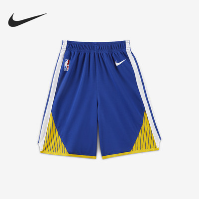 Nike/耐克正品当季新款小童金州勇士队运动短裤HJ7742-495
