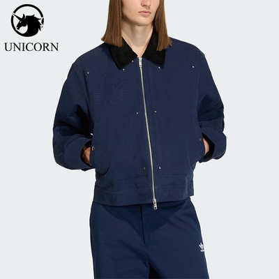 Adidas/阿迪达斯官方正品当季款男士翻领运动宽松外套KD6569