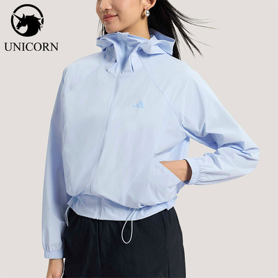 Adidas/阿迪达斯正品SFL WV JKT2女士宽松经典凉感运动外套KH2711