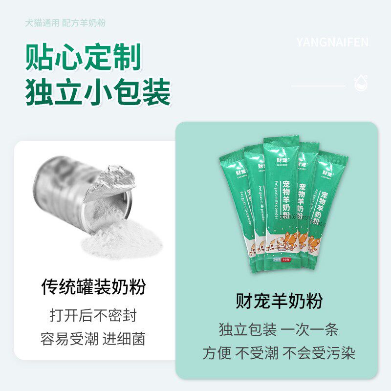 猫咪羊奶粉幼猫专用宠物猫粮刚出生小奶猫怀孕产后喝的小包装奶粉