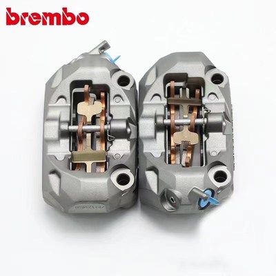 emo 布雷博水鸟卡钳 一体铸造对四活塞 改装刹车泵 锁点