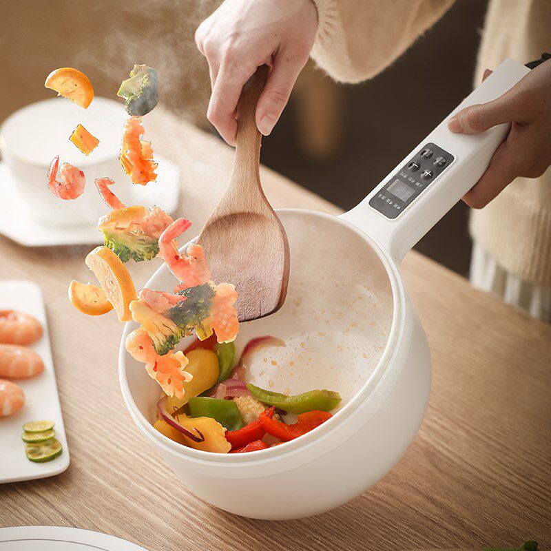 宝宝辅食锅电煮锅不粘锅煎煮一体煮泡面小锅婴儿专用小奶锅插电锅