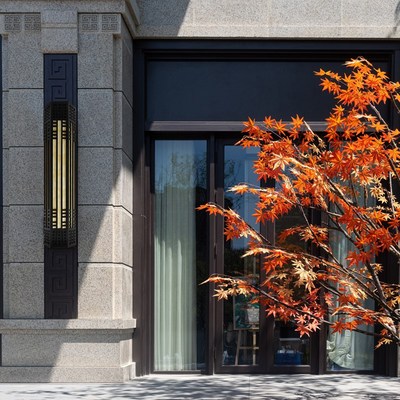 户外铝材云石壁灯防水防锈仿云石壁灯小区别墅酒店高档庭院外墙灯