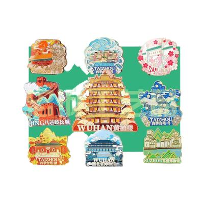 金属冰箱贴定制景区景点全国各地磁铁贴个性创意纪念文创礼品定做
