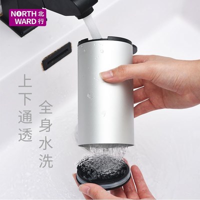 北行车载烟灰缸创意带盖多功能铝合金汽车用烟灰筒垃圾桶自动灭烟